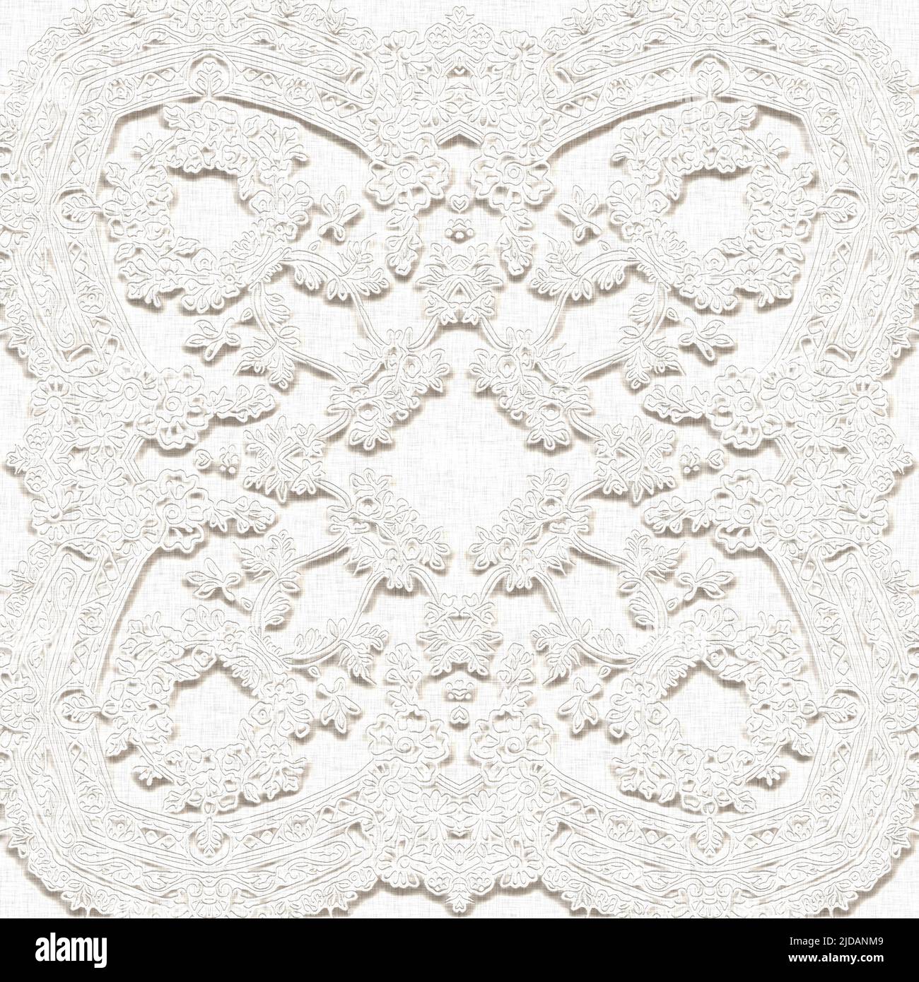 White on White linen lace effect background. Minimal stylish wedding ...
