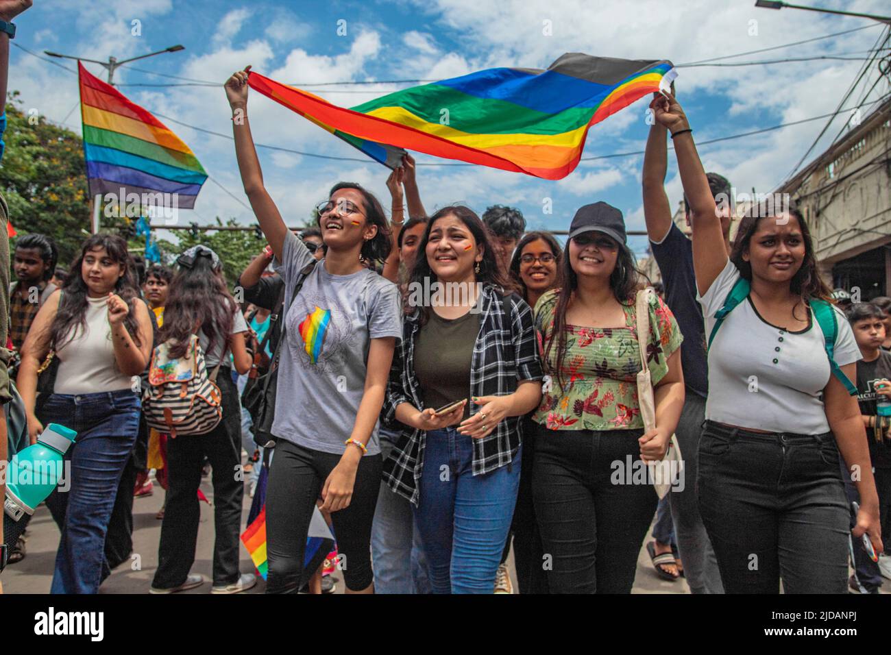 Kolkata, West Bengal, India. 19th June, 2022. LGBTQ Rainbow Pride Month ...