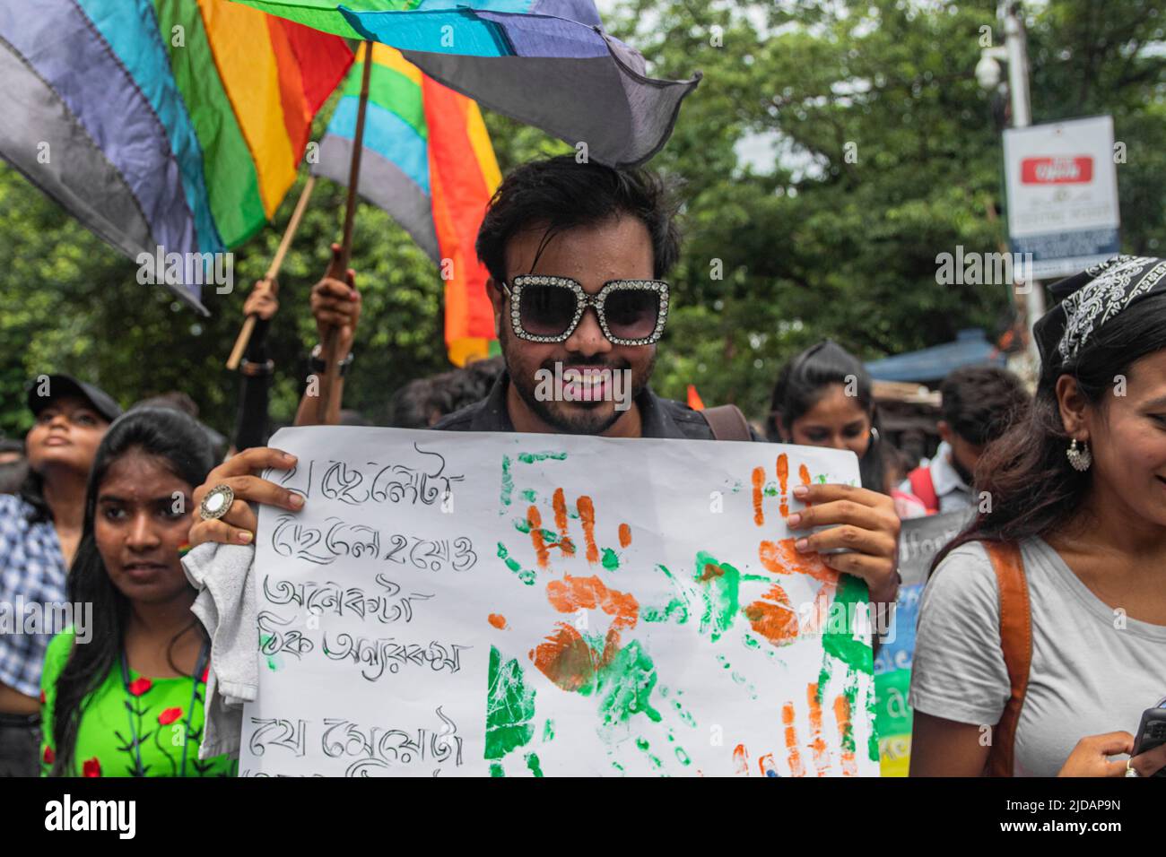 Kolkata, West Bengal, India. 19th June, 2022. LGBTQ Rainbow Pride Month ...