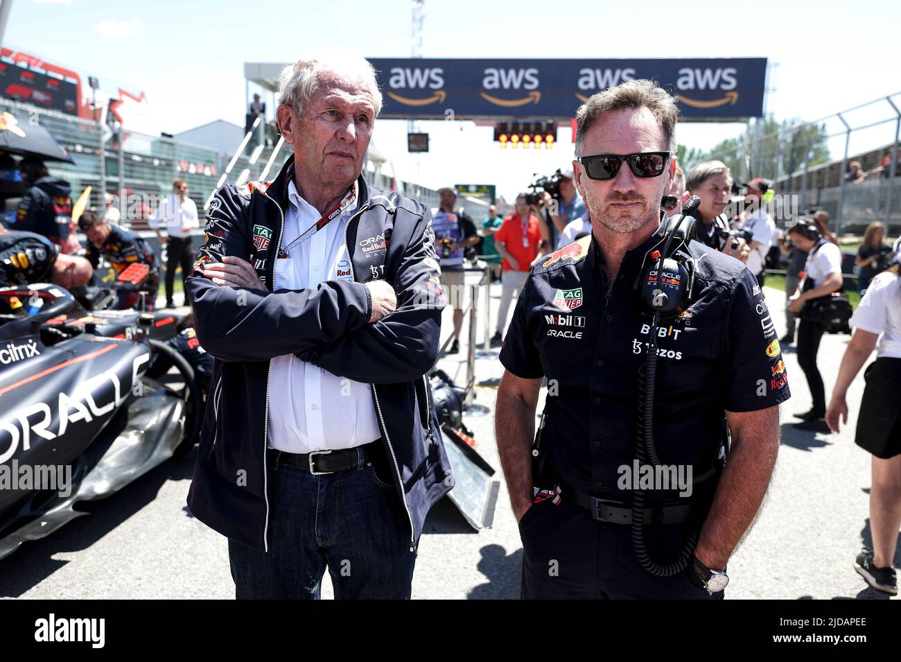 Montreal, Canada. 19th June, 2022. dr Helmut Marko (AUT, Oracle Red Bull Racing), Christian ...