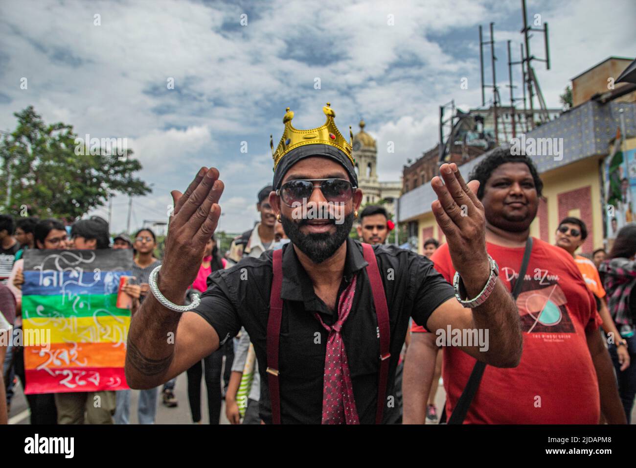 Kolkata, West Bengal, India. 19th June, 2022. LGBTQ Rainbow Pride Month ...
