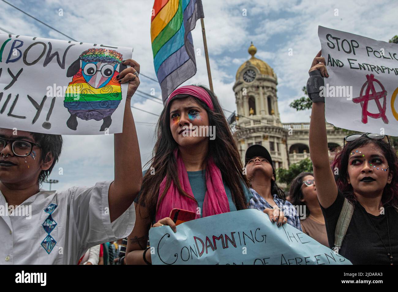 Kolkata, West Bengal, India. 19th June, 2022. LGBTQ Rainbow Pride Month ...