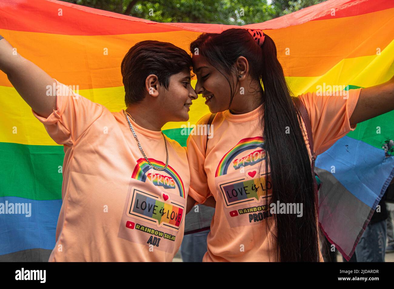 Kolkata, West Bengal, India. 19th June, 2022. LGBTQ Rainbow Pride Month ...