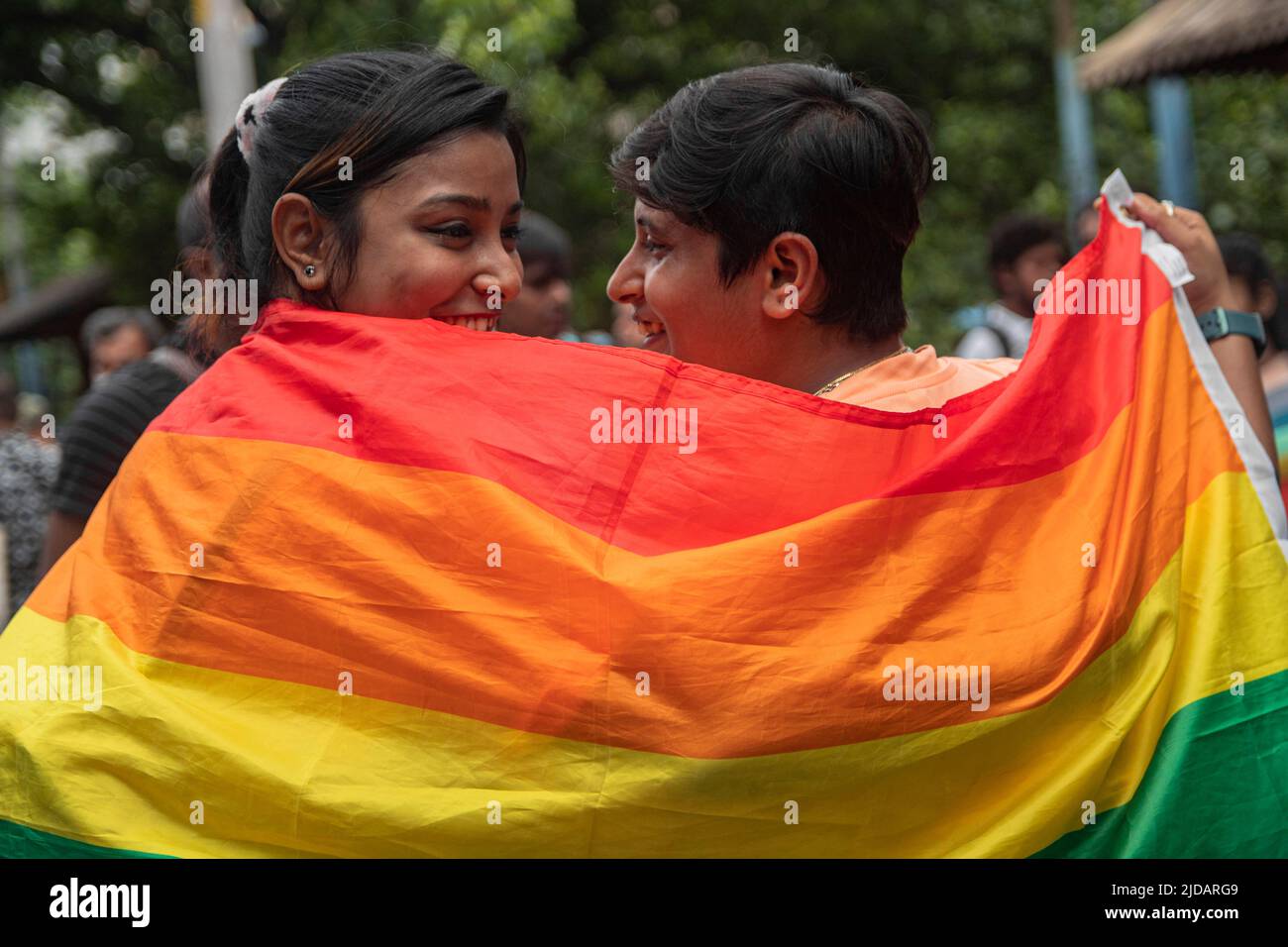 Kolkata, West Bengal, India. 19th June, 2022. LGBTQ Rainbow Pride Month ...