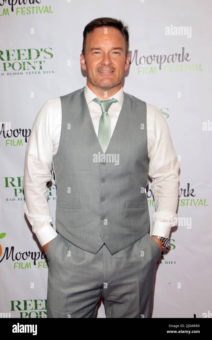 Reed's Point premiere at Cinelounge in Hollywood Featuring: Christopher M. Dukes Where: Los ...