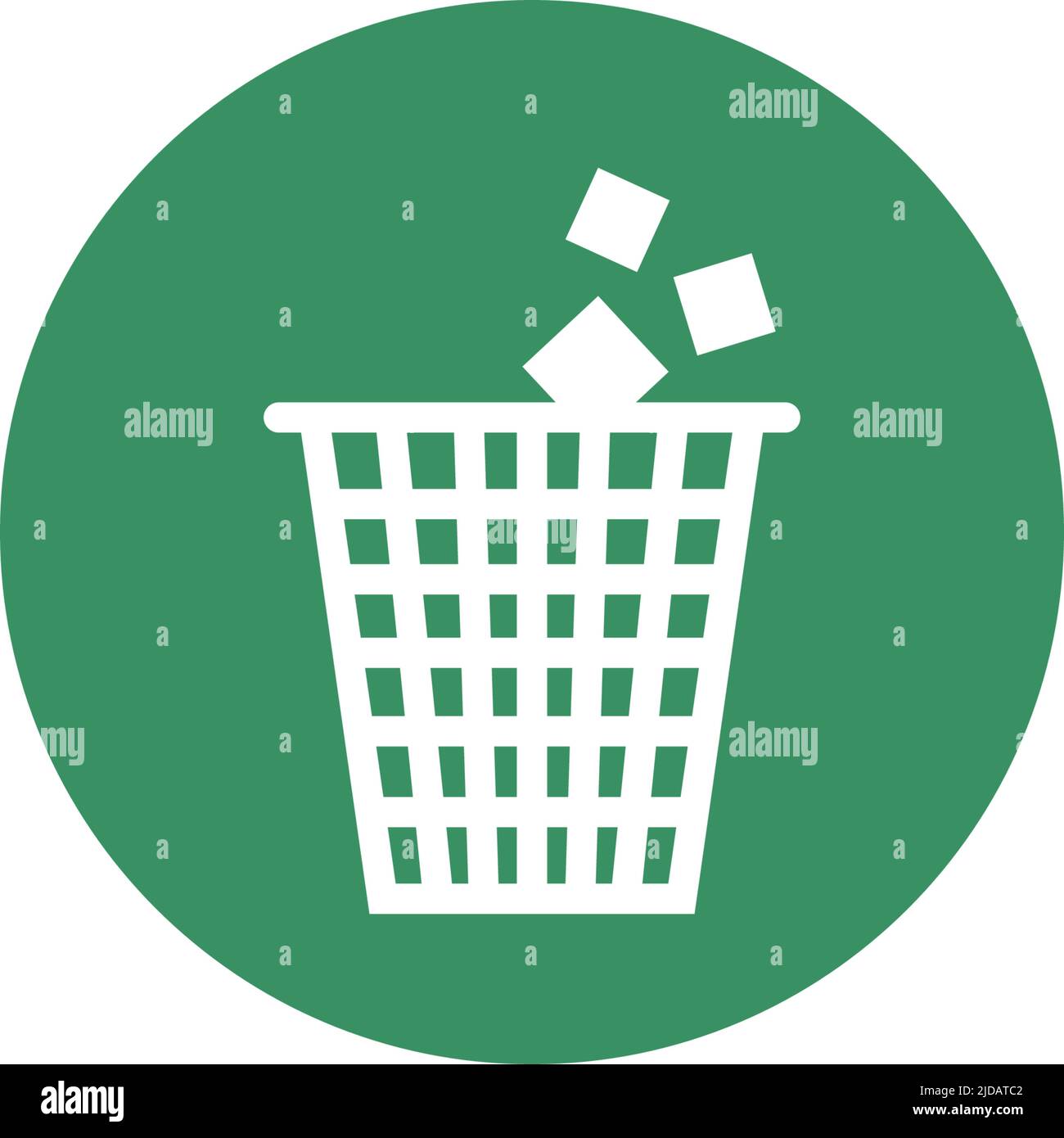 Trash bin icon logo design illustration template vector Stock Vector ...