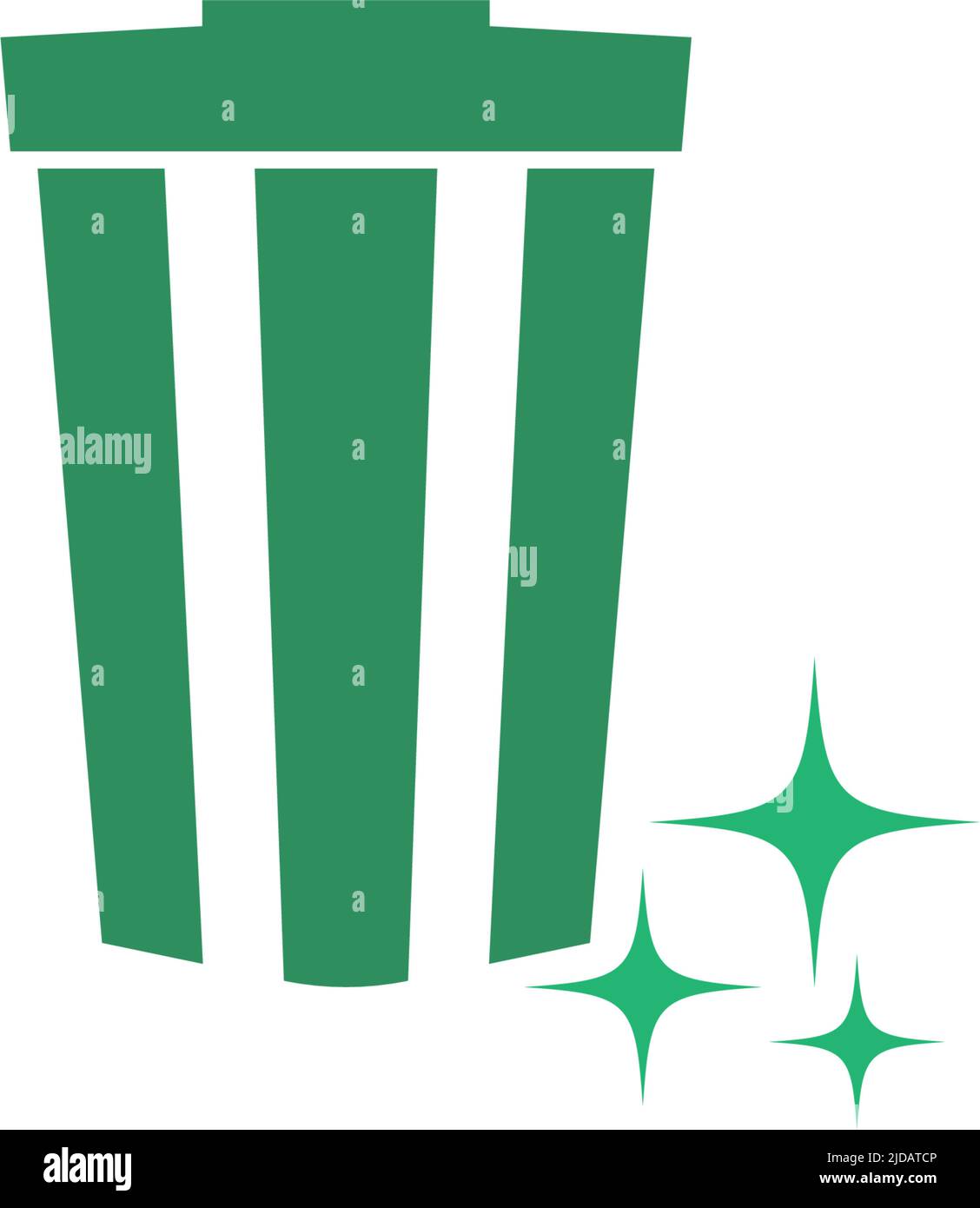 Trash bin icon logo design illustration template vector Stock Vector ...