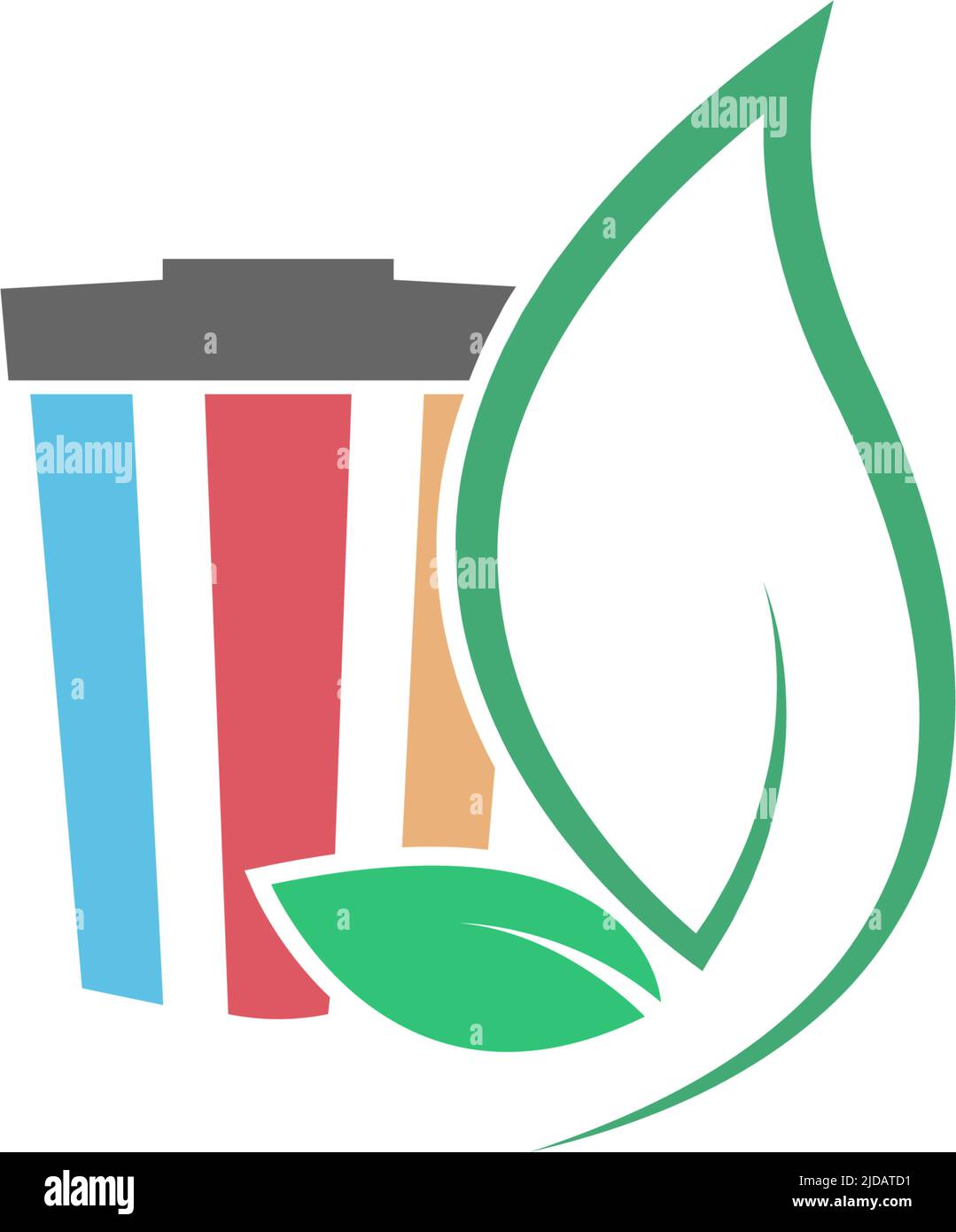 Trash bin icon logo design illustration template vector Stock Vector ...