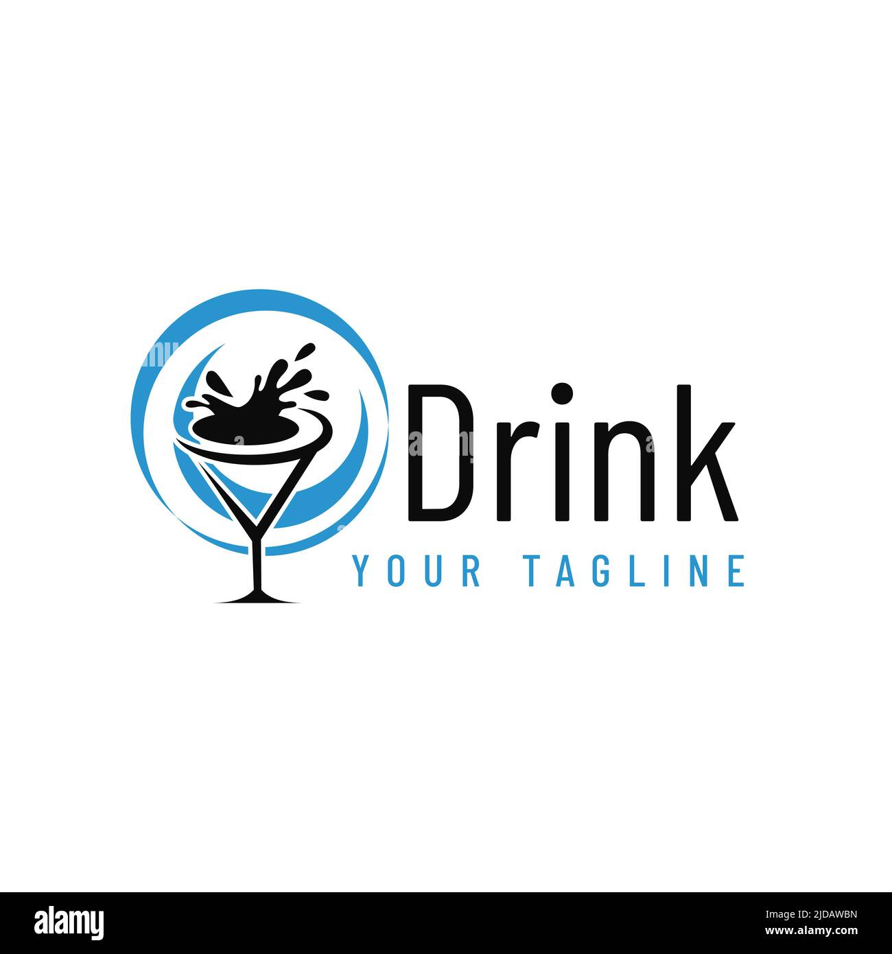 Elegant wine splash glass logo design abstract design logo Stock Vector ...