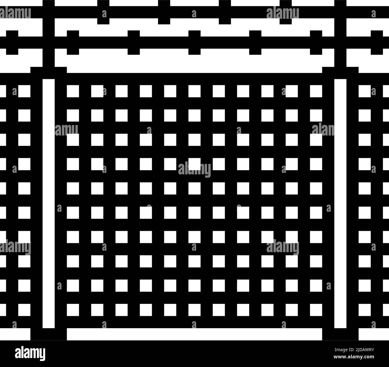 security fence line icon vector illustration Stock Vector Image & Art ...