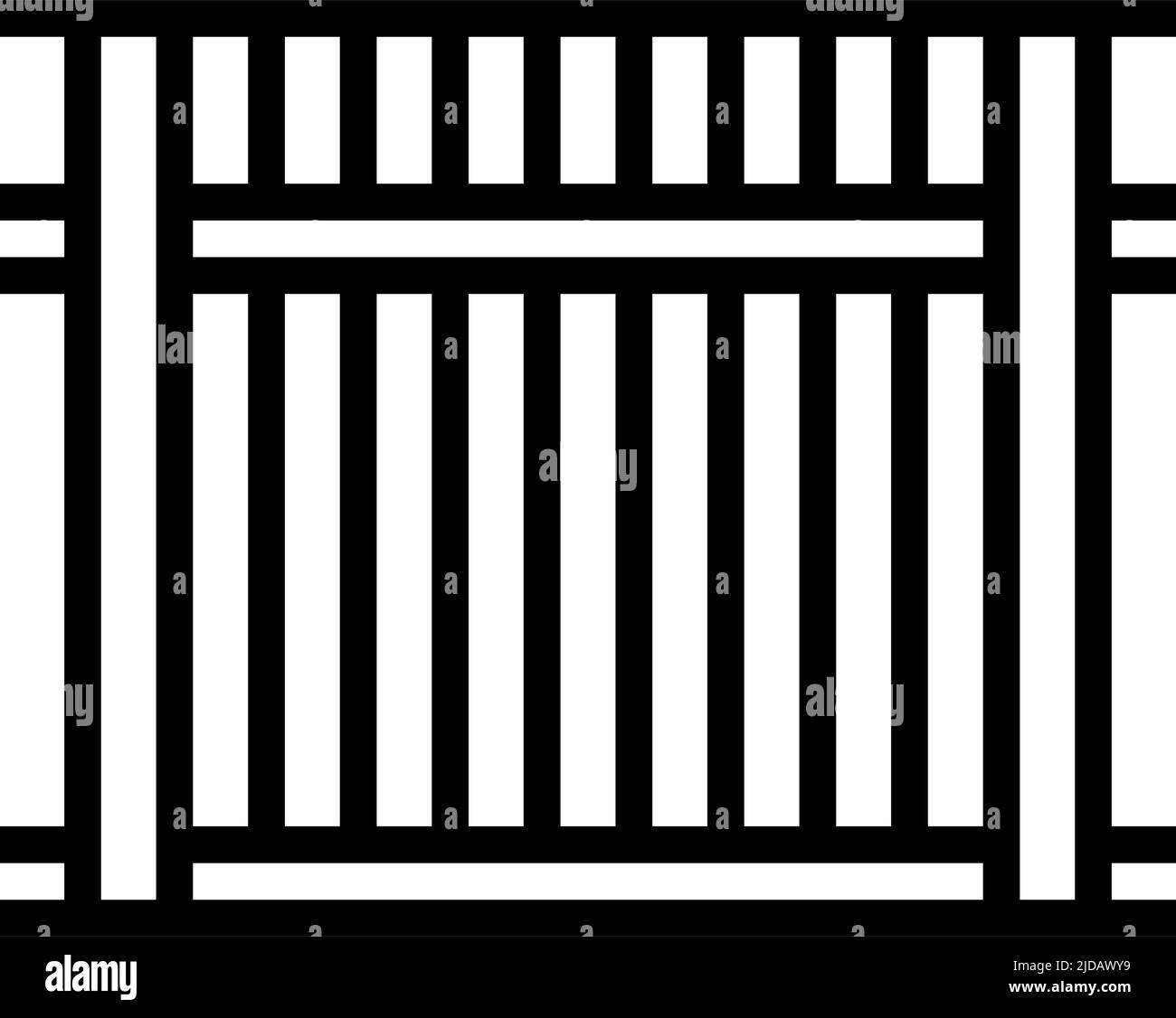 backyard fence line icon vector illustration Stock Vector Image & Art ...