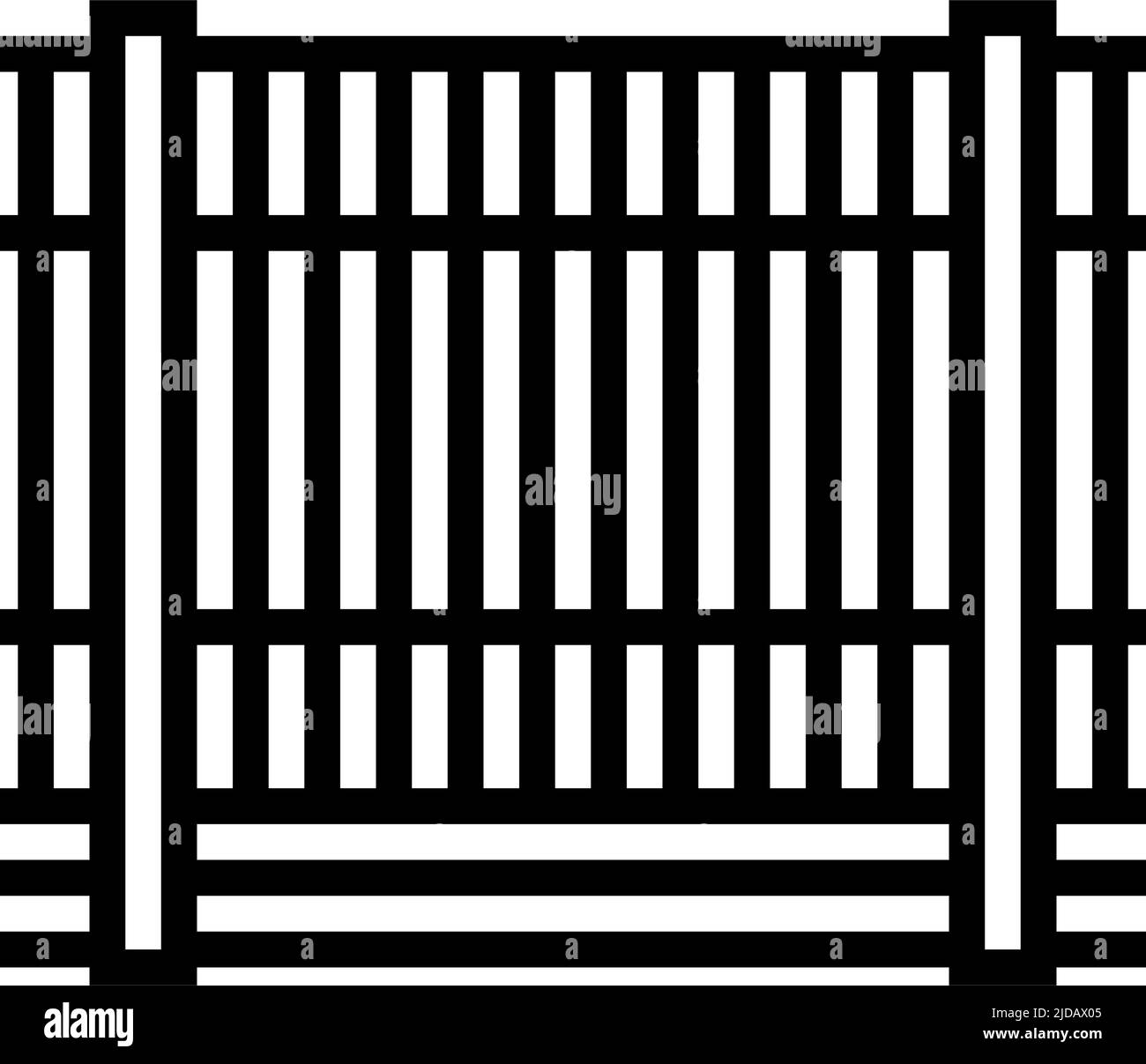 metal fence line icon vector illustration Stock Vector Image & Art - Alamy