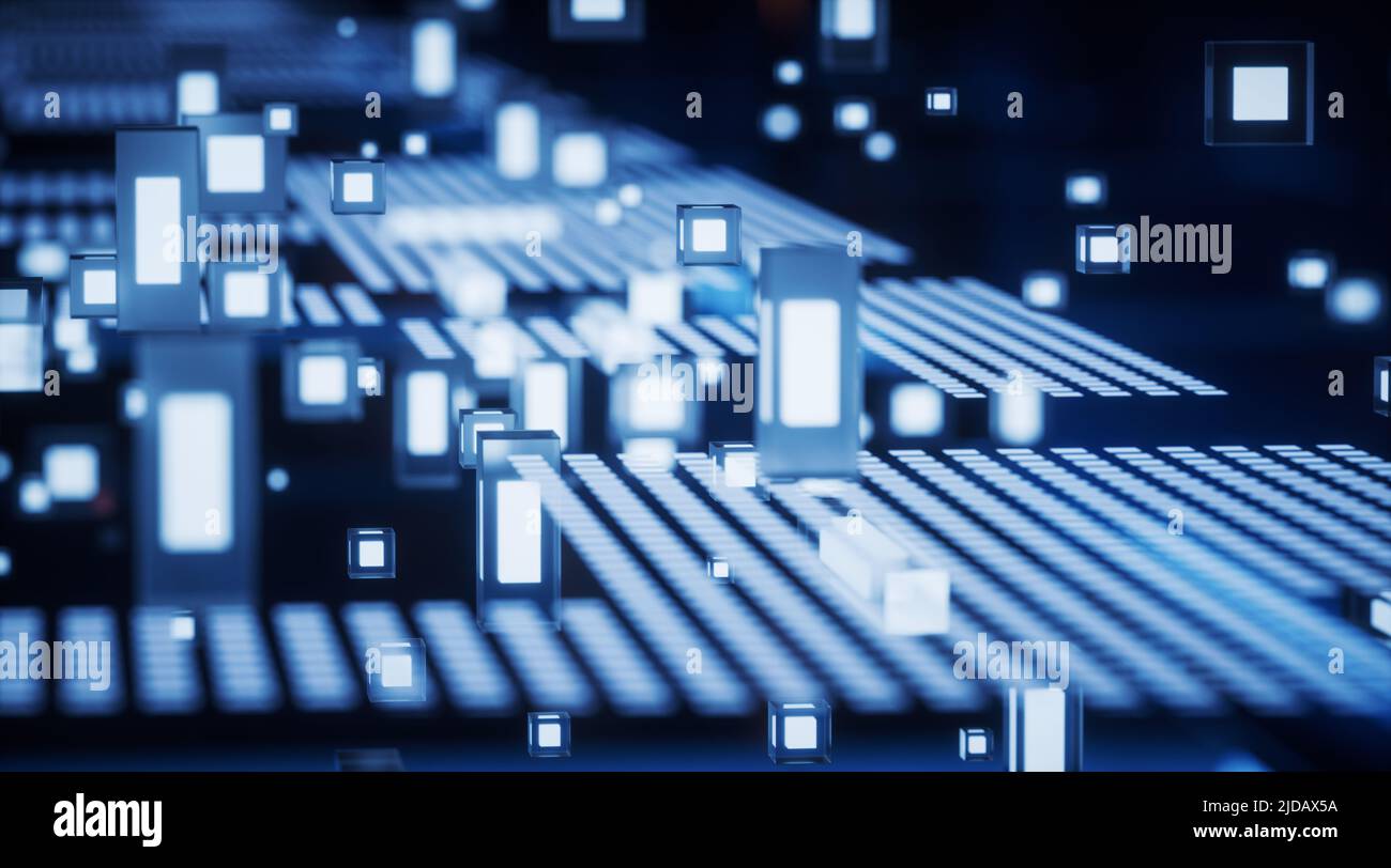 Blue core cyberspace concept hi-res stock photography and images - Alamy