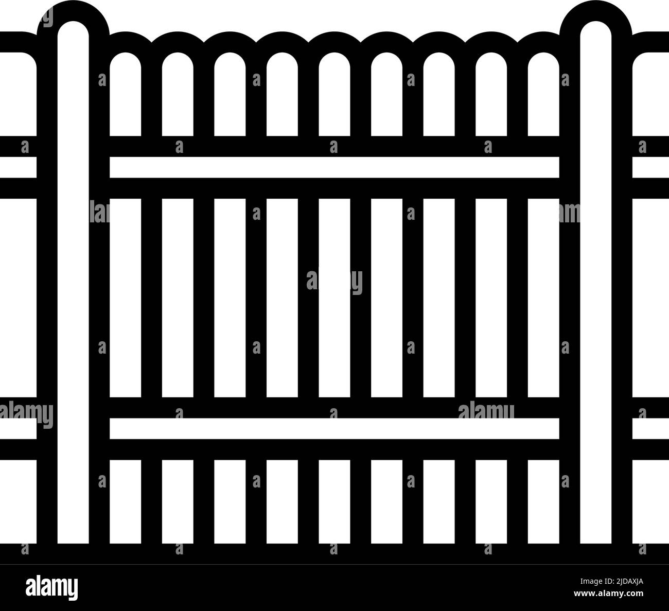 wood fence line icon vector illustration Stock Vector Image & Art - Alamy