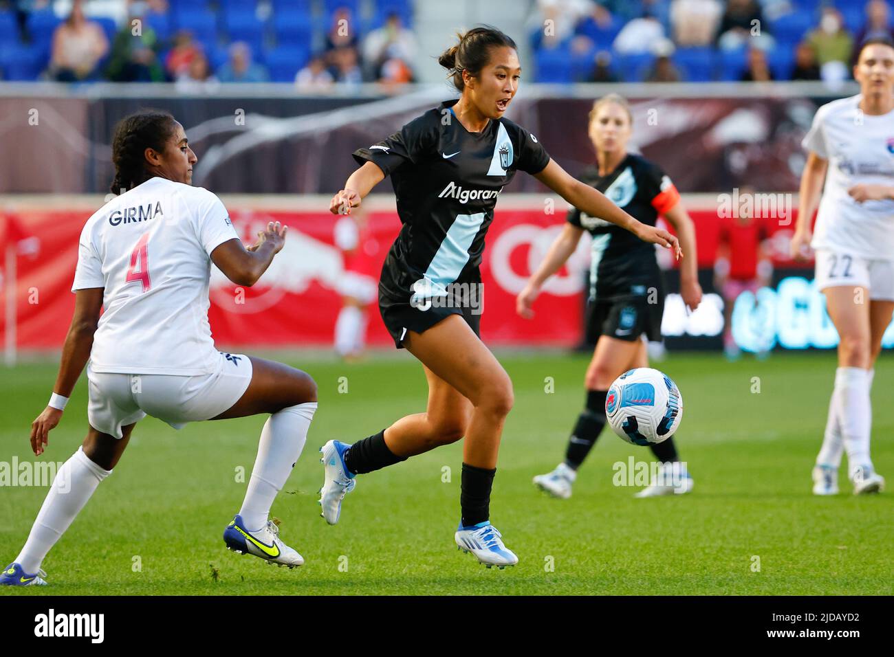 HARRISON, NJ - JUNE 19: NJ/NY Gotham FC defender Caprice Dydasco (3 ...