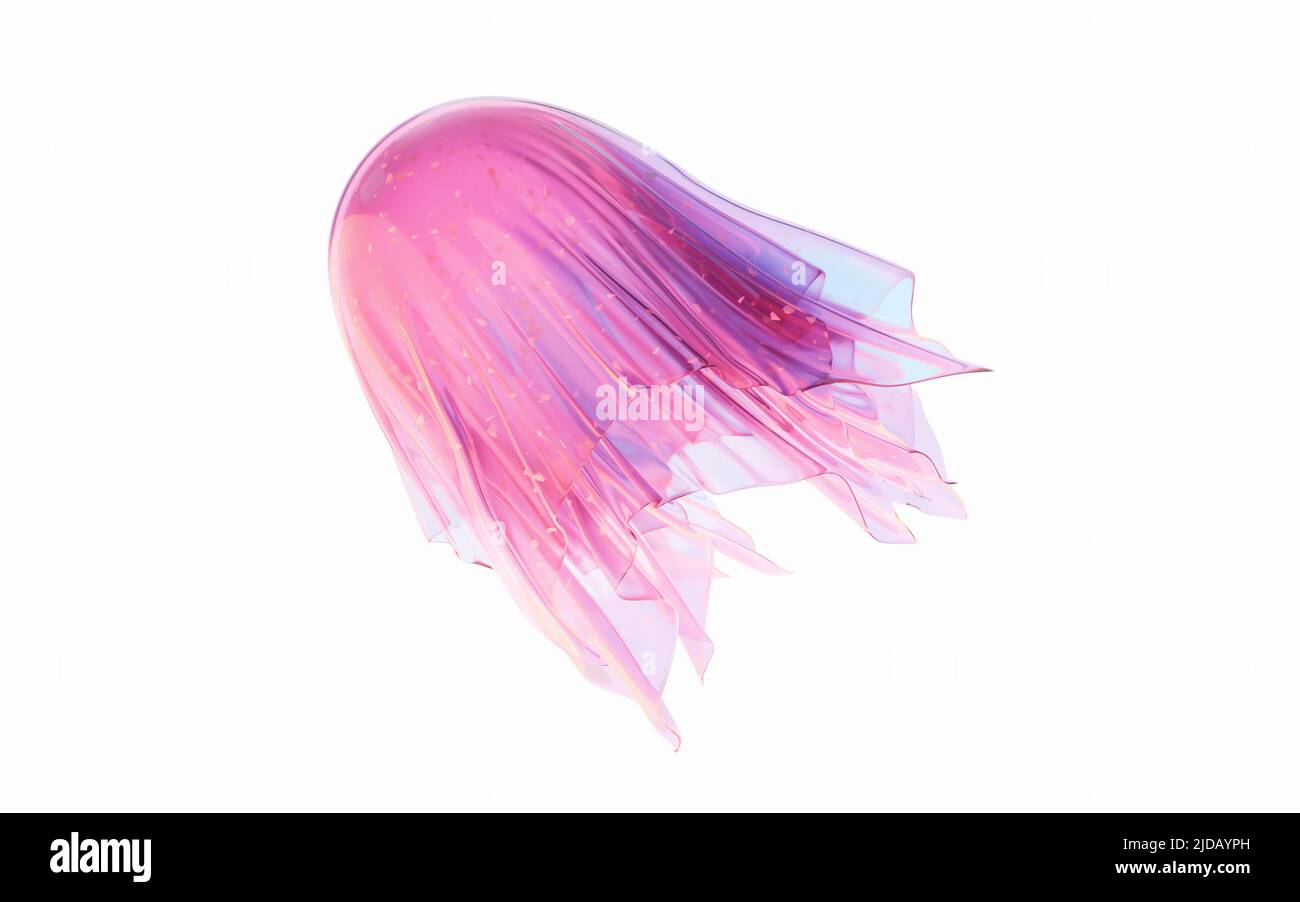 Gradient transparent cloth background, 3d rendering. Computer digital ...