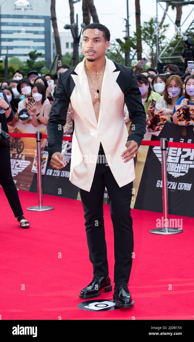 19 June 2022 - Seoul, South Korea : (L to R) Greg Davis during a red ...