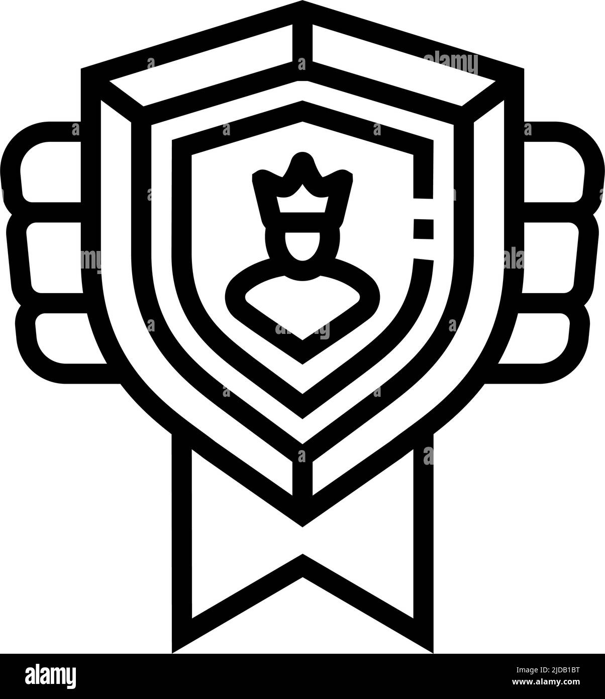 icon game award success achievement line icon vector illustration Stock ...