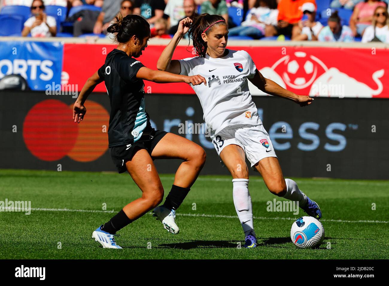 HARRISON, NJ - JUNE 19: San Diego Wave FC forward Alex Morgan (13 ...