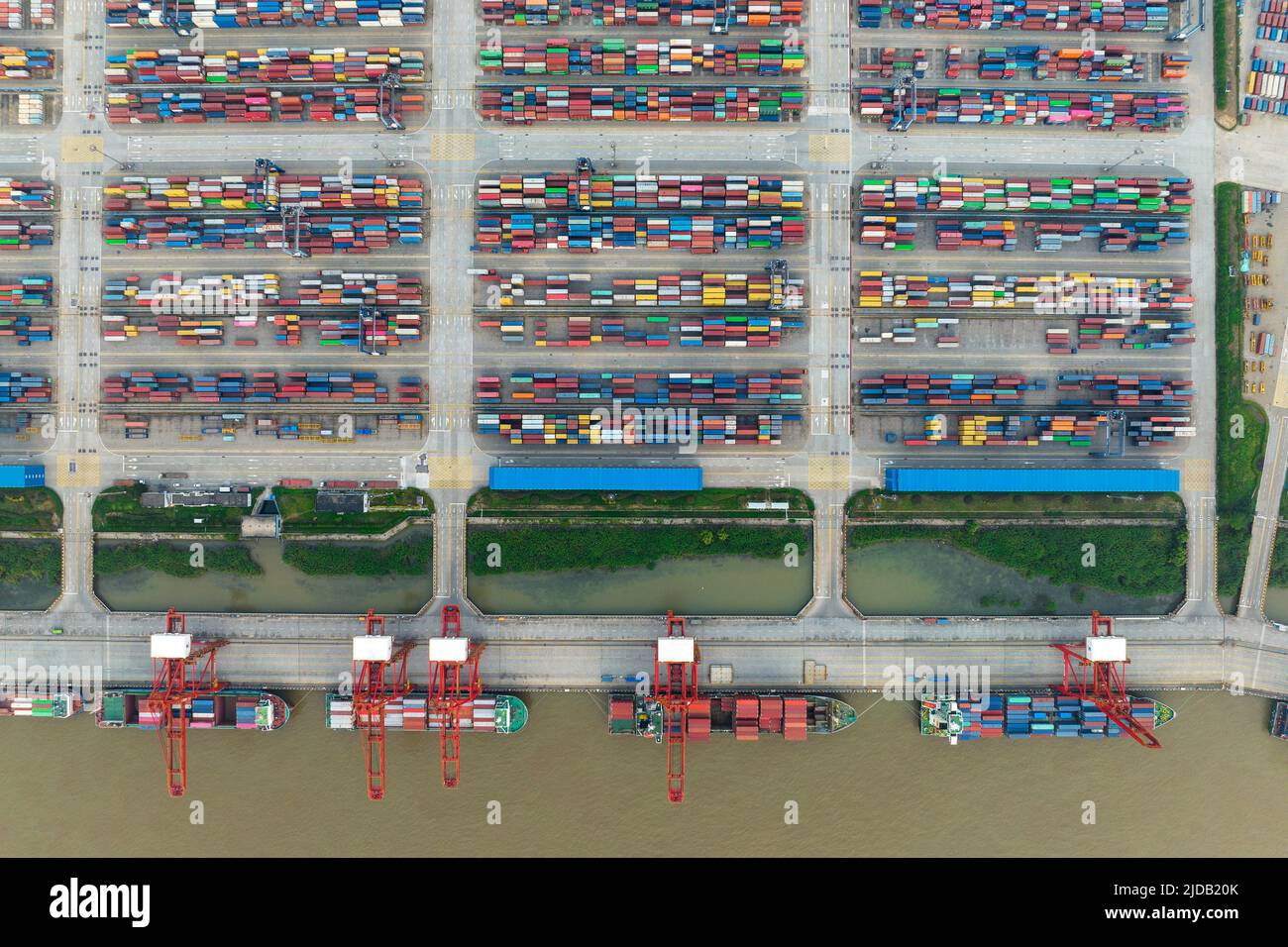 NANJING, CHINA - JUNE 19, 2022 - An aerial photo taken on June 19, 2022 ...