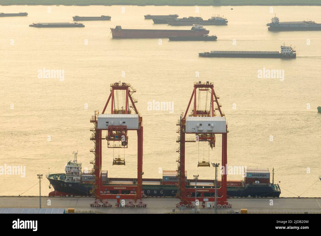 NANJING, CHINA - JUNE 19, 2022 - An aerial photo taken on June 19, 2022 ...