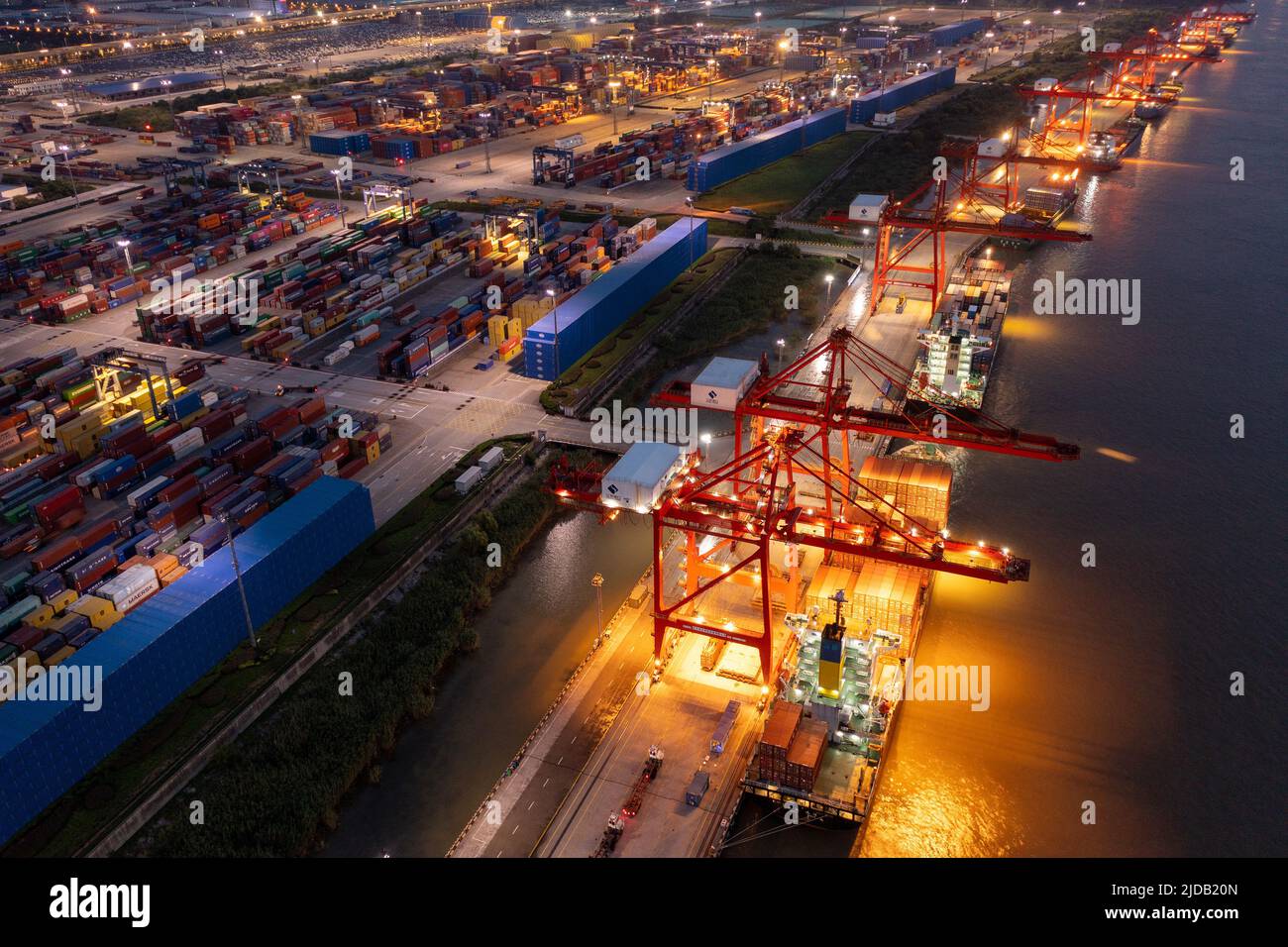 NANJING, CHINA - JUNE 19, 2022 - An aerial photo taken on June 19, 2022 ...