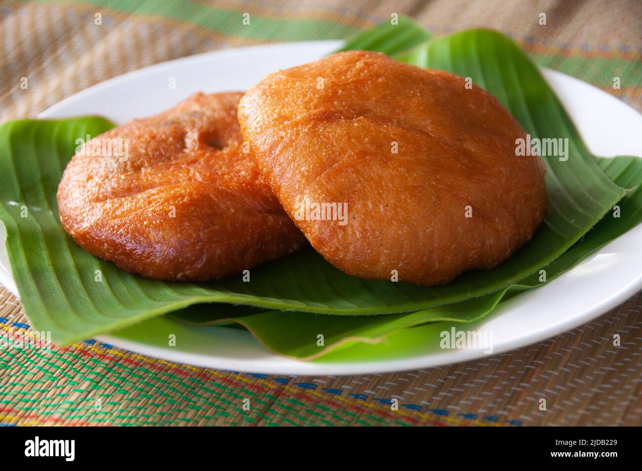 North Borneo home made traditional kuih cempiang cake. Sabah Malaysia ...