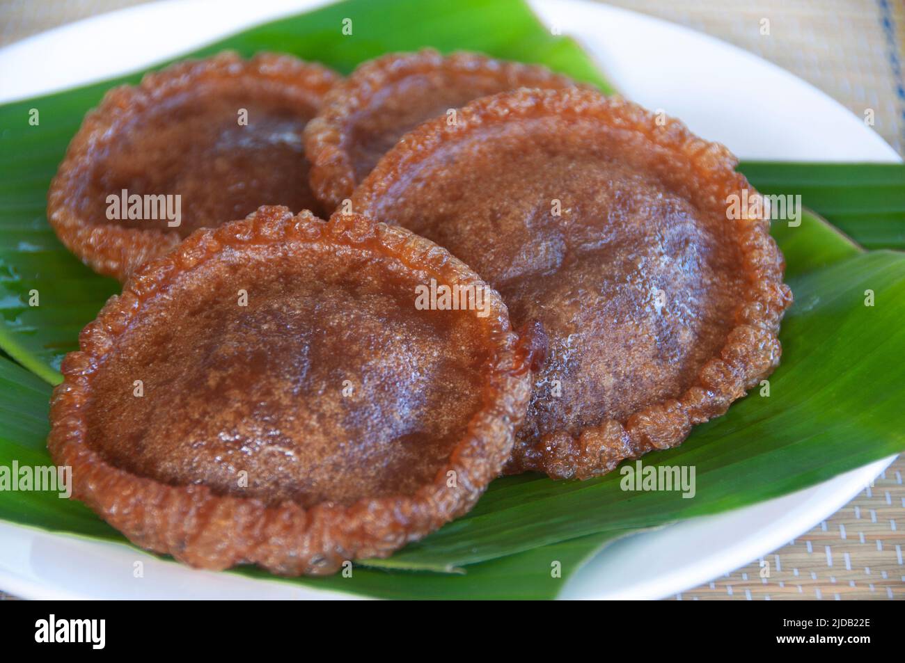 North Borneo home made traditional kuih penjaram cake. Sabah Malaysia ...