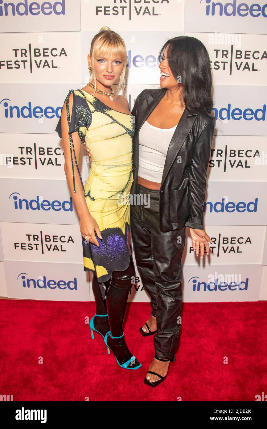 Isabella Farrell and Gigi Zumbado attend the "Bridge And Tunnel ...