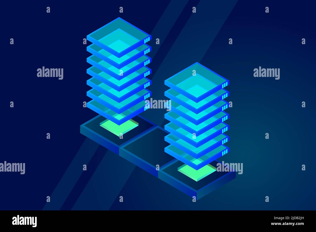 Mainframe, powered server, high technology concept, data center, cloud ...