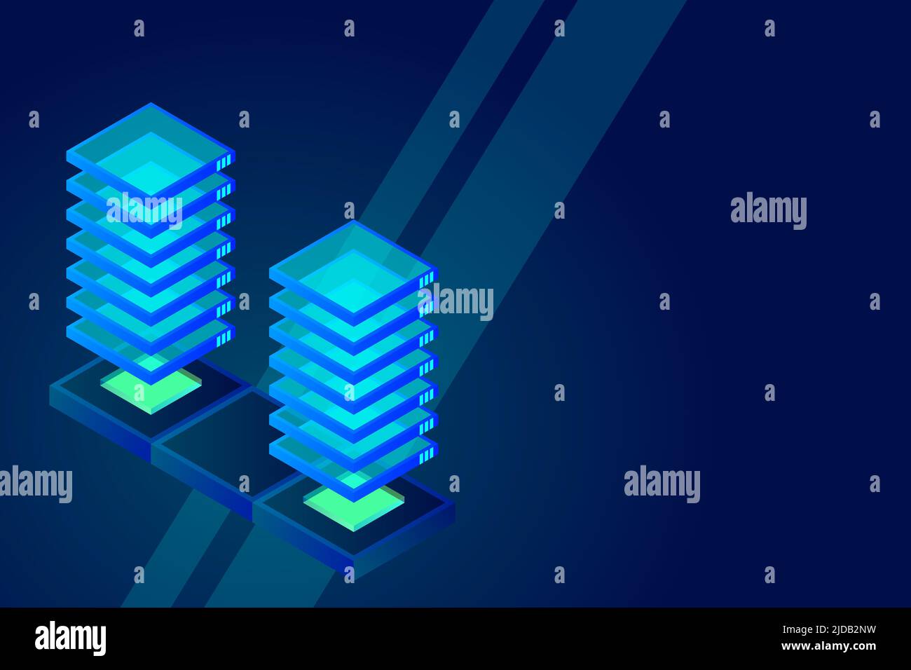 Mainframe, powered server, high technology concept, data center, cloud ...
