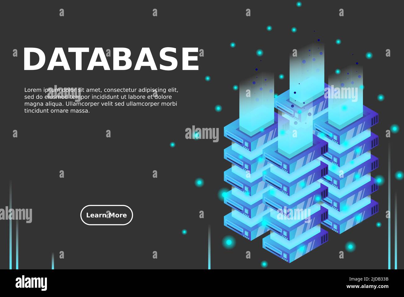 Server room isometric vector, futuristic technology of data protection ...