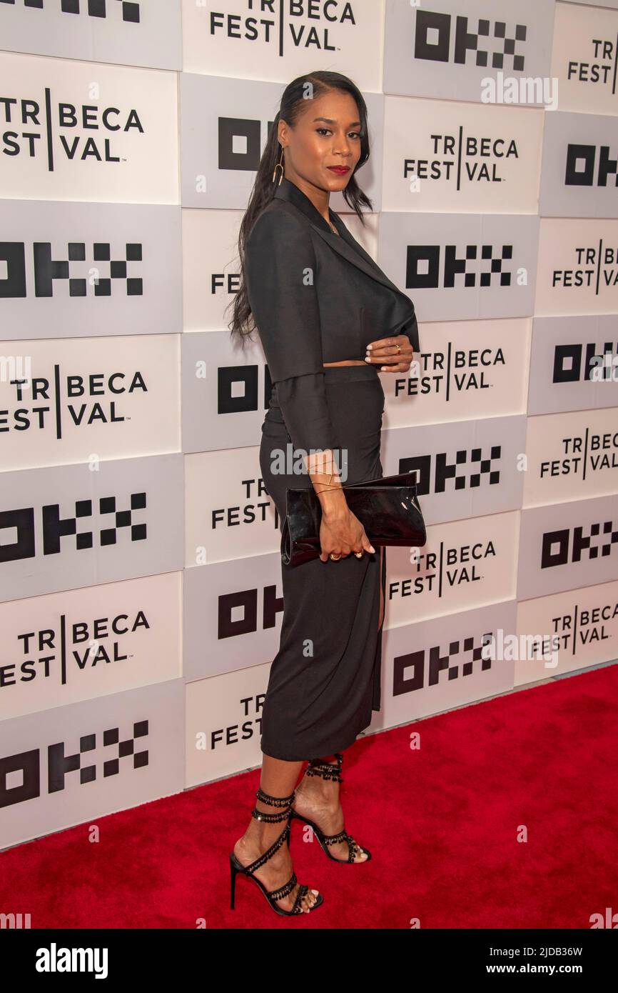 Aisha McShaw attends the "Loudmouth" Premiere during 2022 Tribeca ...
