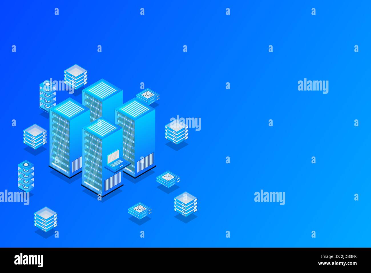 Mainframe, powered server, high technology concept, data center, cloud ...