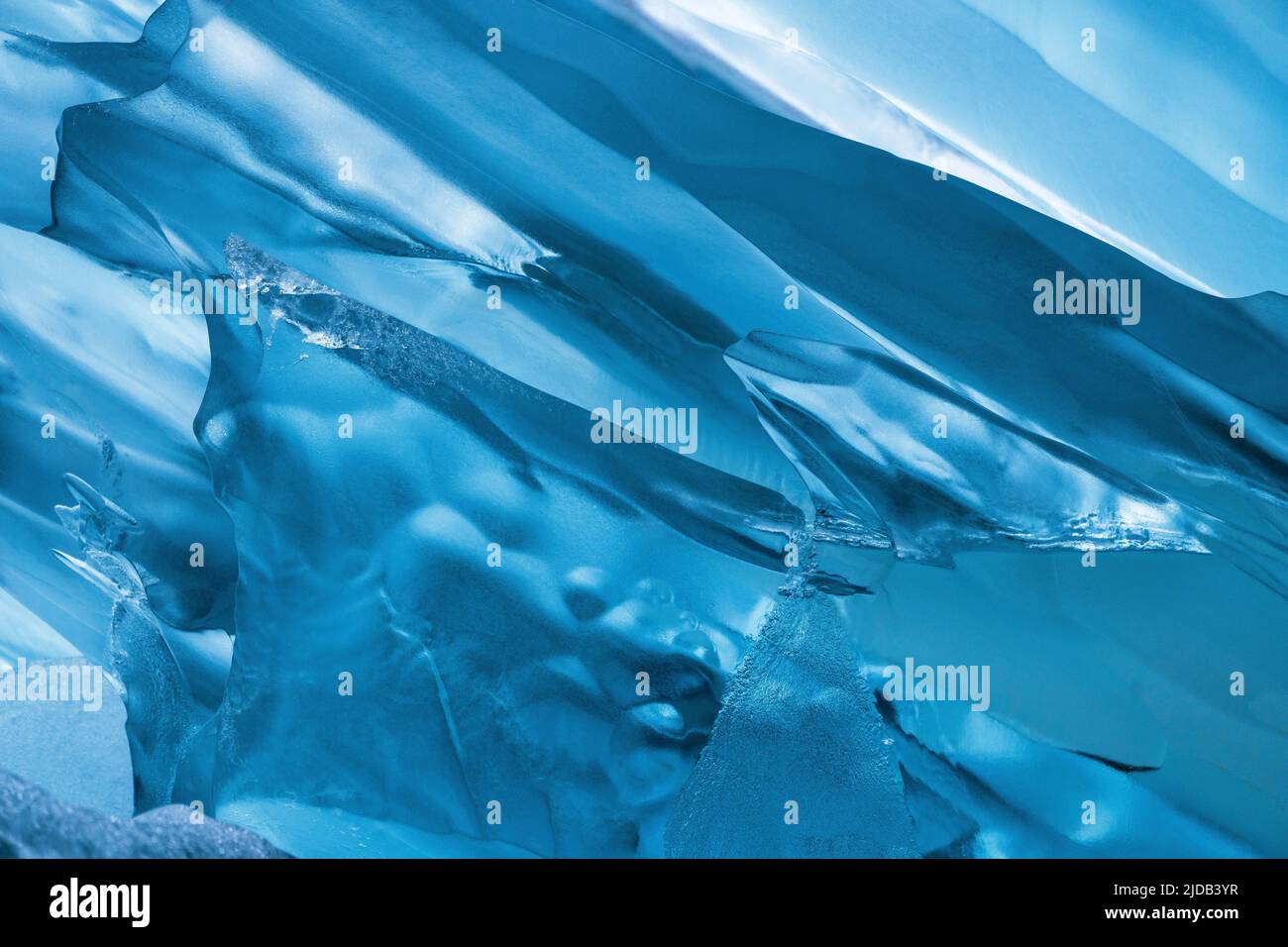Close-up of iceberg and blue, natural ice sculpture in Tracy Arm in ...