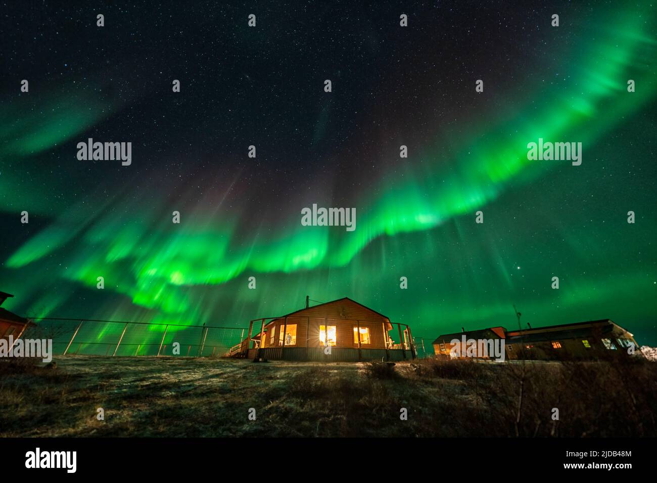 Night sky stars buildings hi-res stock photography and images - Alamy