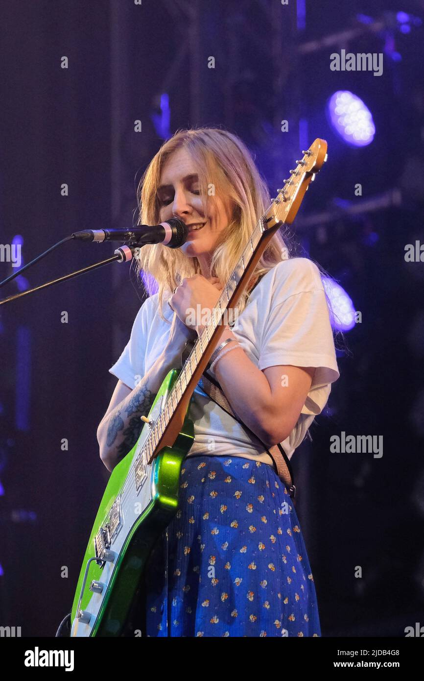 Newport, UK. 19th June, 2022. Hester Chambers, backing vocalist and ...