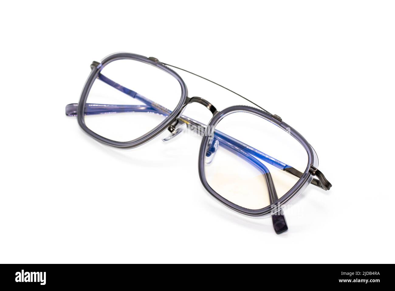 Image of modern fashionable spectacles isolated on white background ...