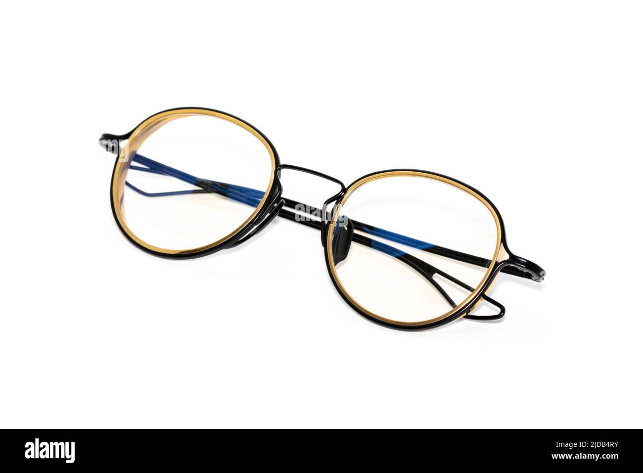 Image of modern fashionable spectacles isolated on white background ...