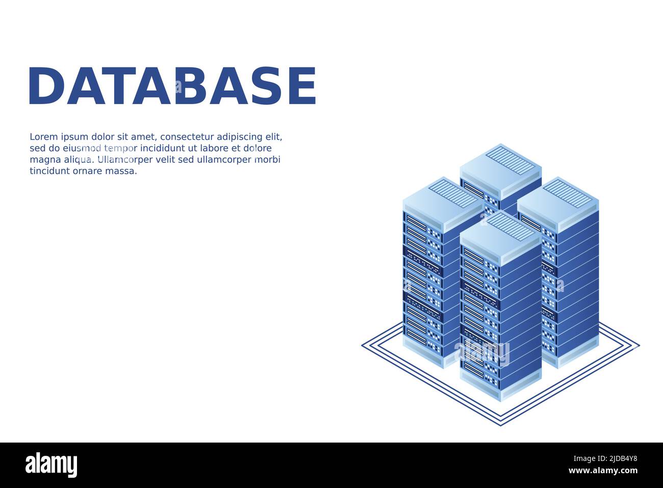 Server room isometric vector, futuristic technology of data protection ...