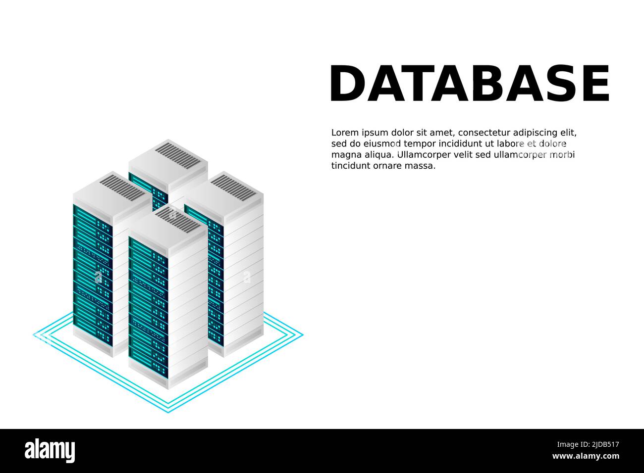 Server room isometric vector, futuristic technology of data protection ...