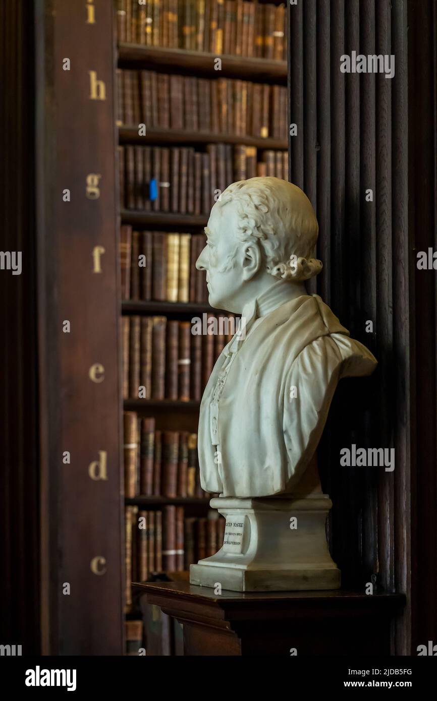 Dublin, Ireland - June 2, 2022: The Long Room interior of the Old ...