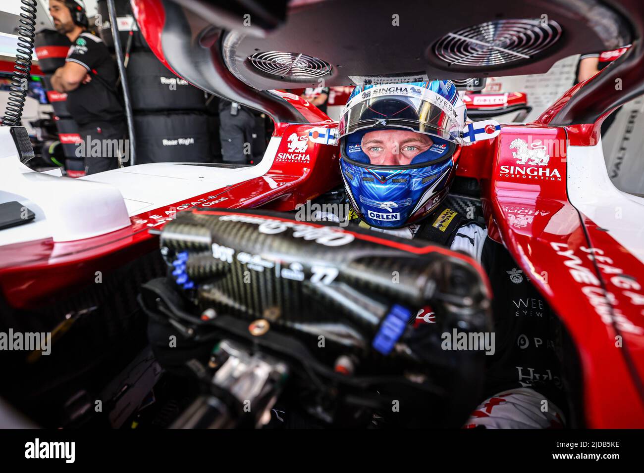 BOTTAS Valtteri (fin), Alfa Romeo F1 Team ORLEN C42, portrait during ...