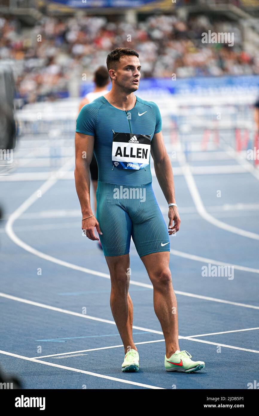 Paris, France. 18th June, 2022. Devon Allen of USA (men's 110m Hurdles ...