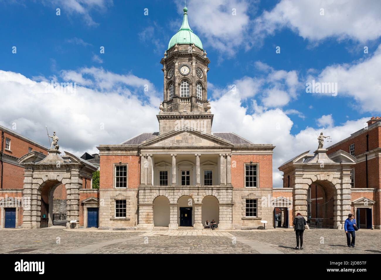 Dublin, Ireland - June 1, 2022: Architectural detail of Dublin Castle ...