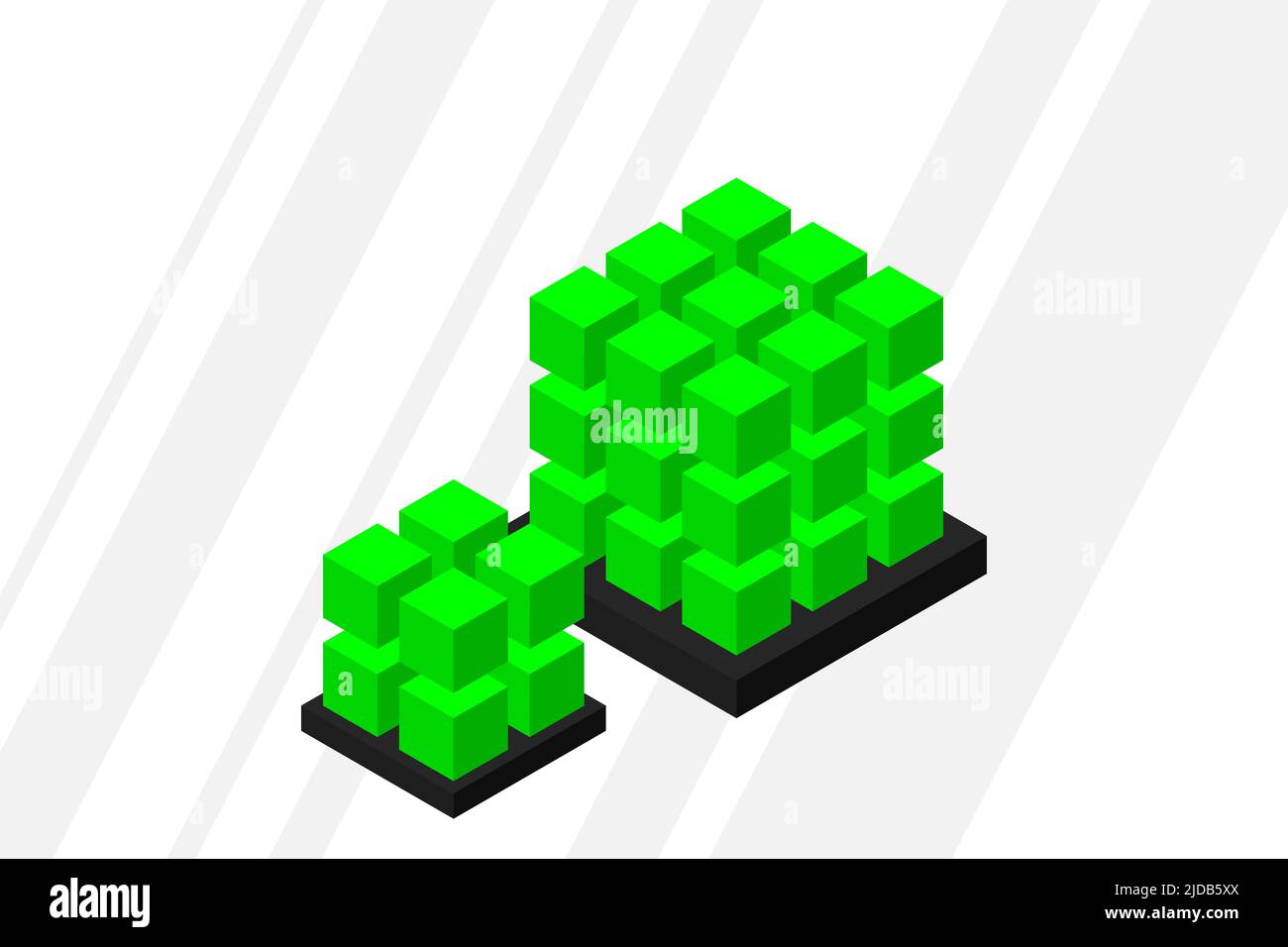 Isometric Digital Technology Web Banner Big Data Machine Learning Algorithms Analysis And