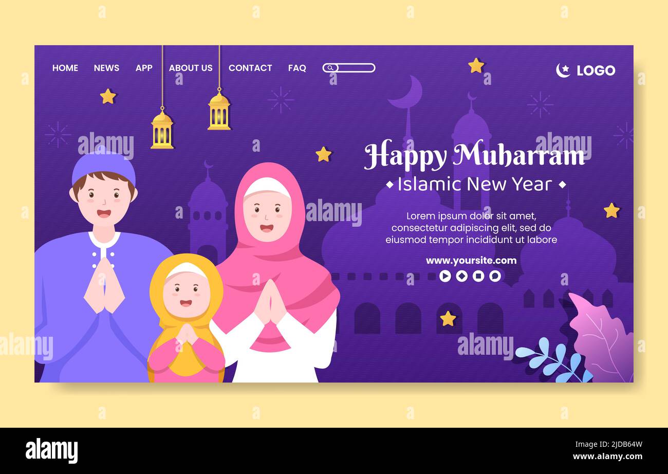 Hajj landing page Stock Vector Images - Alamy