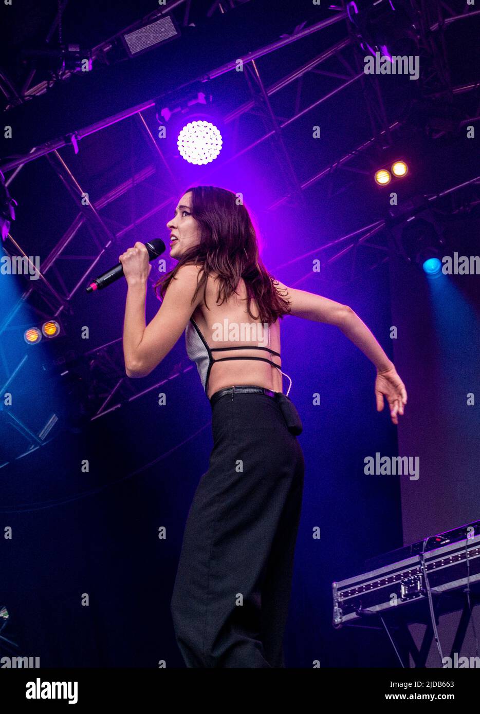 London, 19th June 2022. Confidence Man singer Janet Planet performing ...