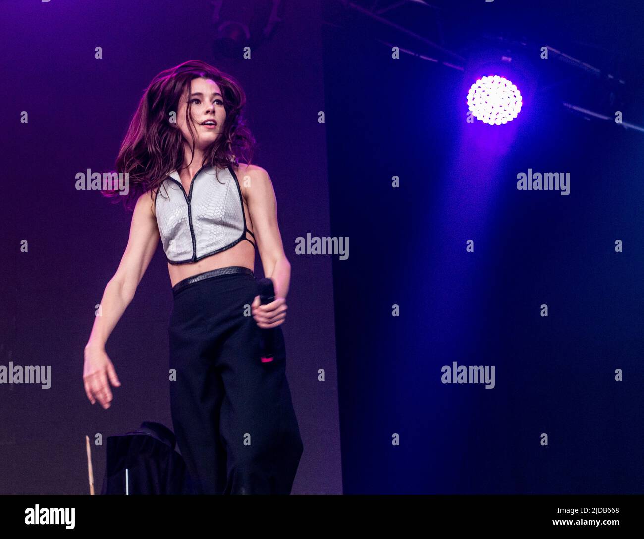 London, 19th June 2022. Confidence Man singer Janet Planet performing ...