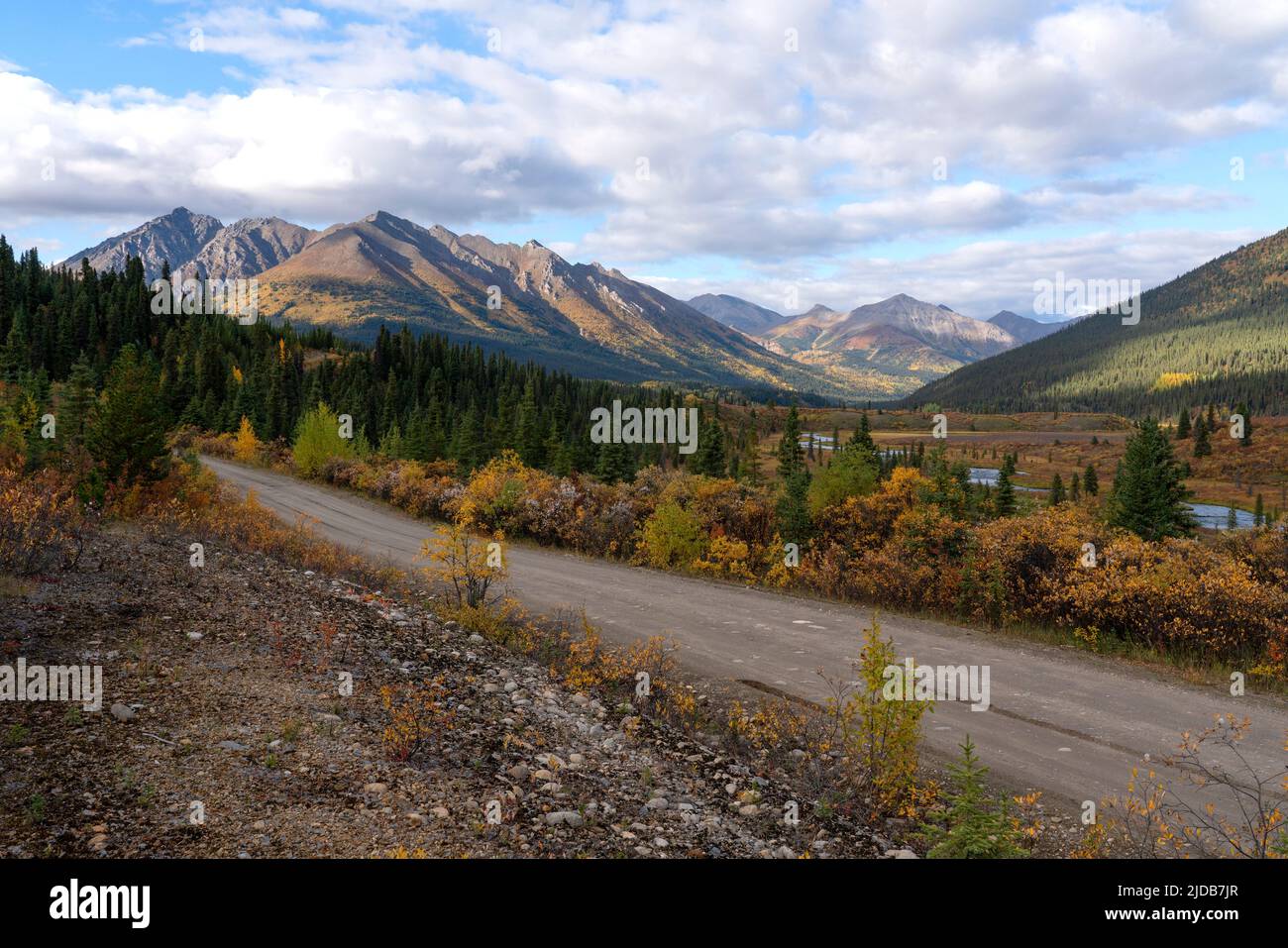 The scenery along the South Canol Road in the Yukon Stock Photo - Alamy